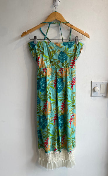 Pat Bo Floral Print Halter Dress – I MISS YOU VINTAGE