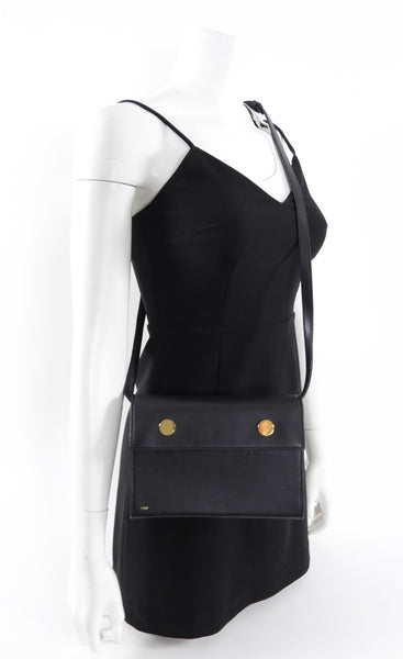 RSVP Paris Black Leather Golden Eyes Bag – I MISS YOU VINTAGE