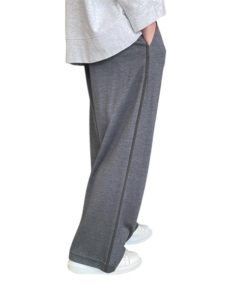 Brunello Grey Wide Leg Monili Pant - S – I MISS YOU VINTAGE
