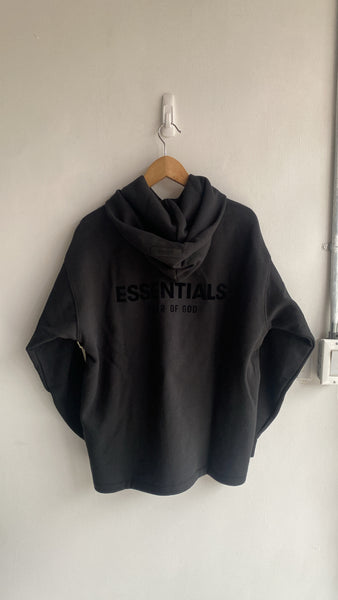 FOG Essentials Black Logo Back Hoodie – I MISS YOU VINTAGE
