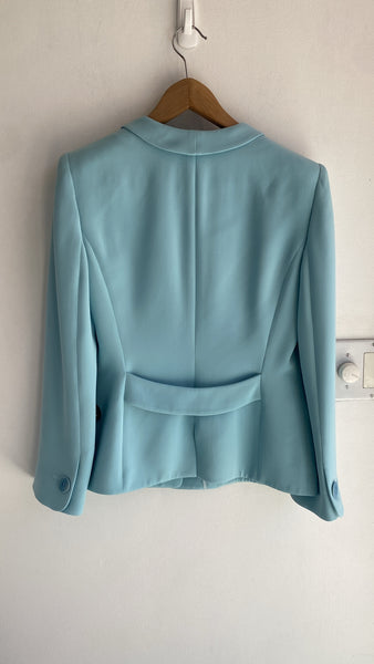 Armani Turquoise Silk Blazer - 42 – I MISS YOU VINTAGE