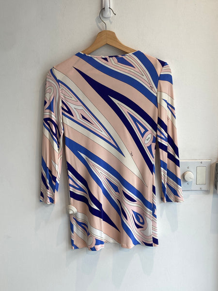 Pucci V-Neck Tunic Top – I MISS YOU VINTAGE
