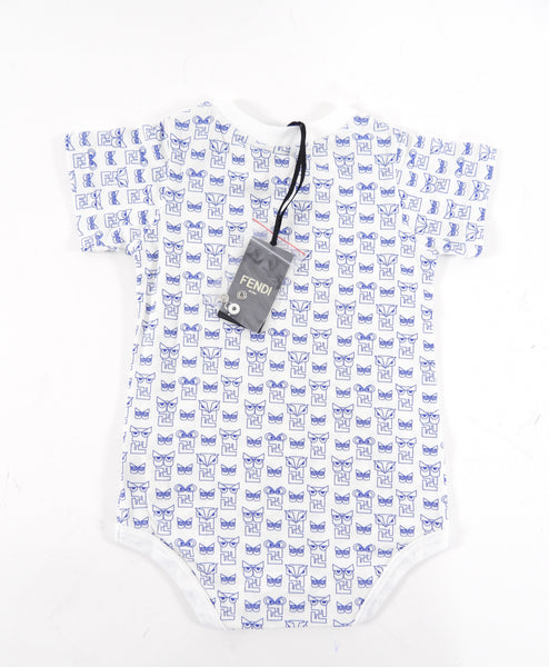 Fendi Baby Infant Monster Blue and White Diaper Shirt - 24m – I MISS ...