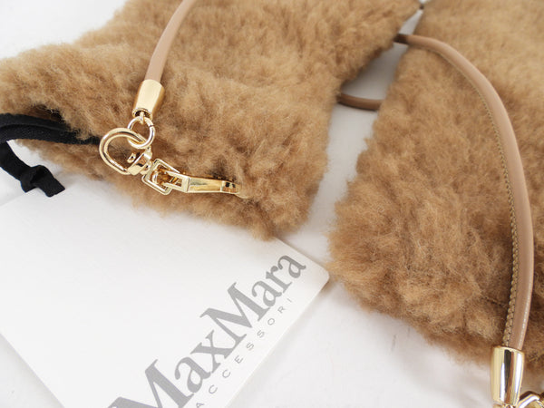 Max Mara Camel Teddy Fabric Mittens - SM – I MISS YOU VINTAGE