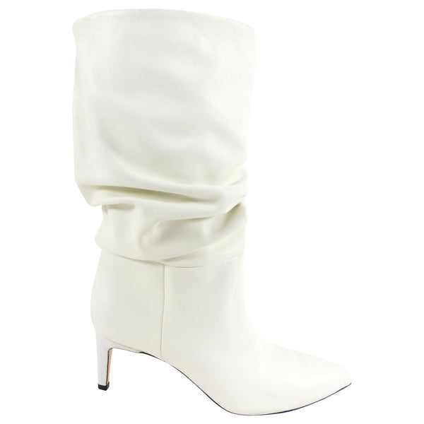 Paris Texas White Slouch Heel Boot - 38 – I MISS YOU VINTAGE