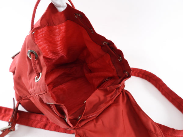Prada Red Nylon Small Vintage 1990's Backpack – I MISS YOU VINTAGE
