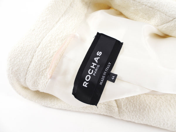 Rochas Paris Ivory Flared Sleeve Tie Jacket - USA 8 – I MISS YOU VINTAGE