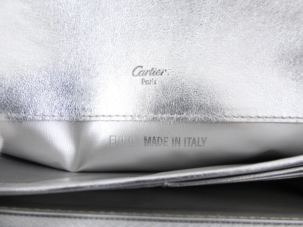 Cartier Vintage 2008 Silver Leather Continental Wallet – I MISS YOU VINTAGE