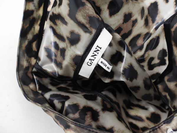 Ganni Leopard Pattern Hooded Raincoat - EU34 / XS / 2 – I MISS YOU VINTAGE