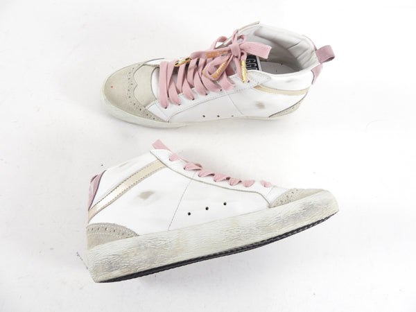 Golden Goose Mid Start Pink and White - 36 – I MISS YOU VINTAGE